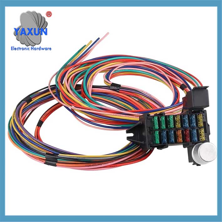 Current Fuse, Car Fuse Box Wiring Harness Kit assembly - Connectors ...